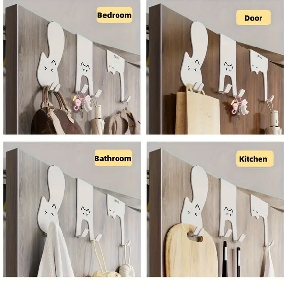 Storage & Organization | Cat Overdoor Hook Metal White New | Poshmark